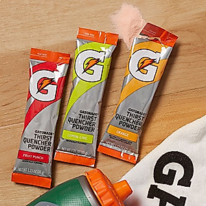 Gatorade Powder Sticks, Orange, Makes 20 ounces/stick (Pack of 8)
