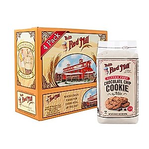 Bob's Red Mill Gluten Free Chocolate Chip Cookie Mix, 22 Oz (4 Pack)