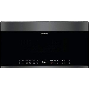 FRIGIDAIRE FGBM19WNVD 30" Gallery Series Black Stainless Steel Over-The-Range Microwave with 1.9 cu. ft. Capacity 300 CFM Sensor Cooking and LED Interior Lighting