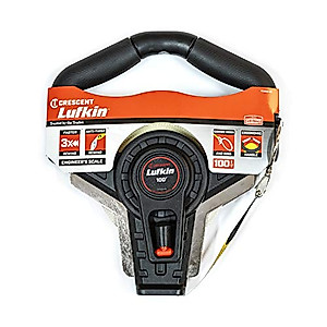 Lufkin 1/2" x 100' Engineer's Fiberglass Construction Long Tape - FE100D-02