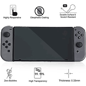 HLRAO Pink Bag Compatible with Nintendo Switch(NOT OLED/Lite), Sakura-Design Shell, Solid Portable Storage Bag, Shockproof, with HD Glass Screen Protector, and 4 Sakura Thumb Grip Caps.
