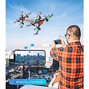 Syma X400 Mini Drone with Camera for Adults & Kids 720P Wifi FPV Quadcopter with App Control, Altitude Hold, 3D Flip, One Key Function, Headless Mode, 2 Batteries, Easy to Fly for Beginners