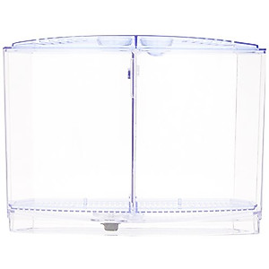 Penn Plax Twin Beta Bow-Front Kit for Aquarium Blue, Green, Tank is 7.5" Across The Front, 6" Across The Back