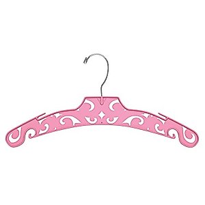 Boutique Pink Carved Plastic Dress Hangers - Pack of 50
