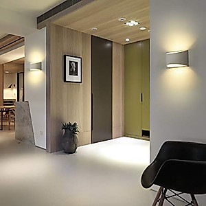 BAUFAS Motion Sensor LED Wall Lighting Sconce, 7W Warm Light Outdoor Waterproof Wall Lamp, Motion Detector Garden/Hallway/Pathway Porch Light