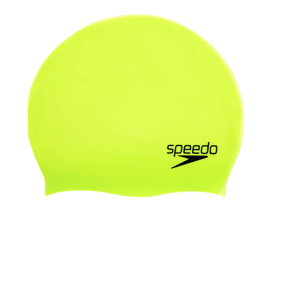 Speedo Junior Solid Silicone Swim Cap Shocking Lime Latex Free Ages 6-14