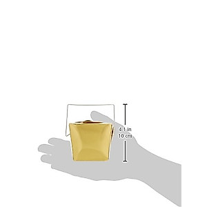Darice 1143-12 Darice, 5 Piece, 8 Ounce, Chinese Take-Out Small Noodle Boxes, Gold,,