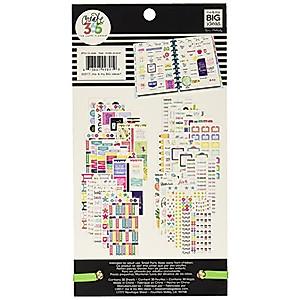 me & my BIG ideas Sticker Value Pack for Classic Planner - The Happy Planner Scrapbooking Supplies - Teacher Theme - Multi-Color - Great for Projects & Albums - 30 Sheets, 1192 Stickers Total