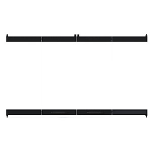 Fireplace Glass Door Set for Heatilator Fireplace Model# E36, E-36I, EC36, EC-36I, EL36, BC36R, BC36C (Black Finish)