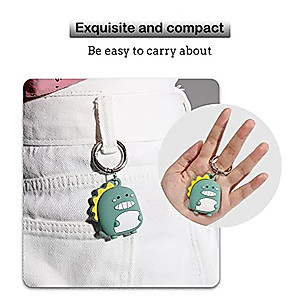 【2 Pack】 Airtag Keychain Cartoon Case for AirTag Tracker,Protective AirTag Holder with Anti-Lost Keychain,Anti-Drop Scratch Airtag Holder Keychain Accessories for Kids Pets Backpacks