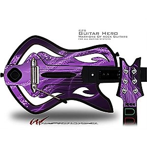 Mystic Vortex Purple Decal Style Skin - fits Warriors Of Rock Guitar Hero Guitar (GUITAR NOT INCLUDED)