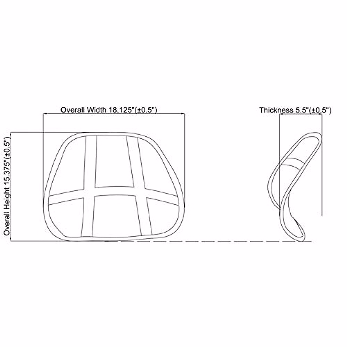 Lorell Ergo Mesh Lumbar Back Support