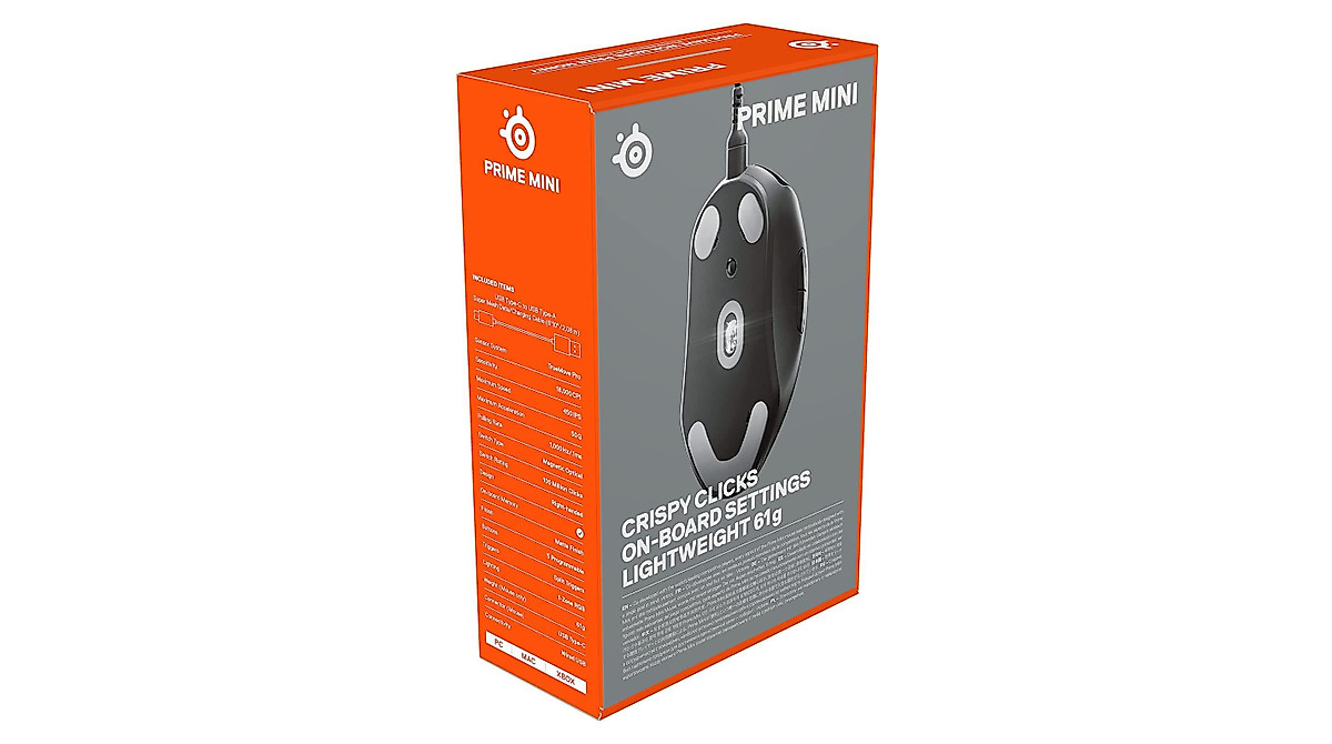 SteelSeries Prime Mini FPS Gaming Mouse - Ultra Light & Fast