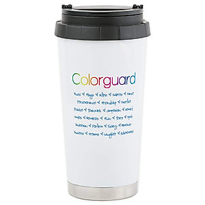 CafePress Colorguard Stainless Steel Travel Mug Stainless Steel Travel Mug, Insulated 20 oz. Coffee Tumbler