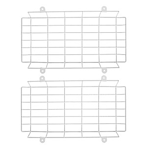 Balacoo 2pcs School Evacuation Sign Indicator Light Exit Sign Protective Cage Emergency Signal Damage Stopper Wire Guard for Emergency Light Emergency Light Metal Cover Iron White