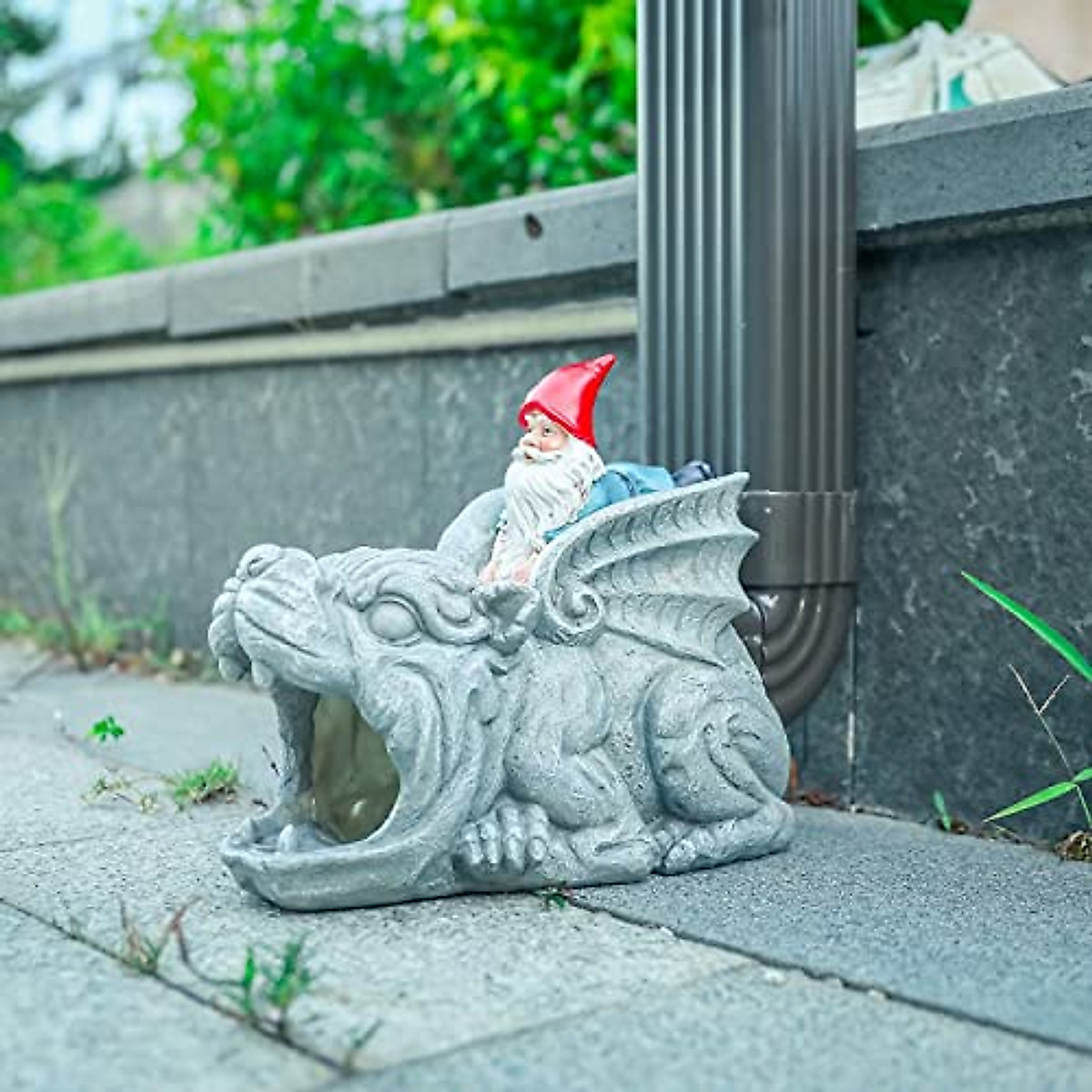WONDER GARDEN Gnome Downspout - Stylish Outdoor Decor