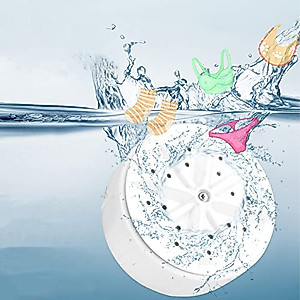 Mini Washing Machine, Portable USB Washer, 3 In1 Dishwashers Waves Convenient for Travel Home Business, White