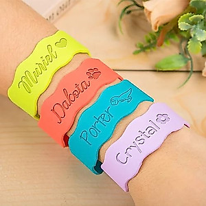 Personalized Water Bottle Name Bands, Custom Baby Bottle Labels for Daycare Name Reusable Water Bottle Labels