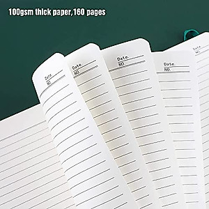 EOOUT 3 Pack Spiral Notebook, 6"x 8.5" Hardcover Spiral Journal, 160 Pages, Cute Cactus, Back Pocket, 100gsm Paper, Cute Notebook for Work, Office, School Supplies