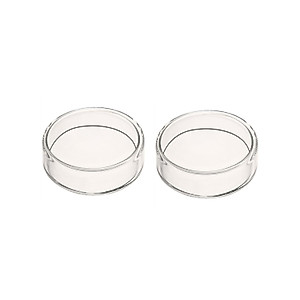 Deschem 35mm,Glass Petri Dish Culture Plate W/Cover Lab Glassware 2 Sets/Lot
