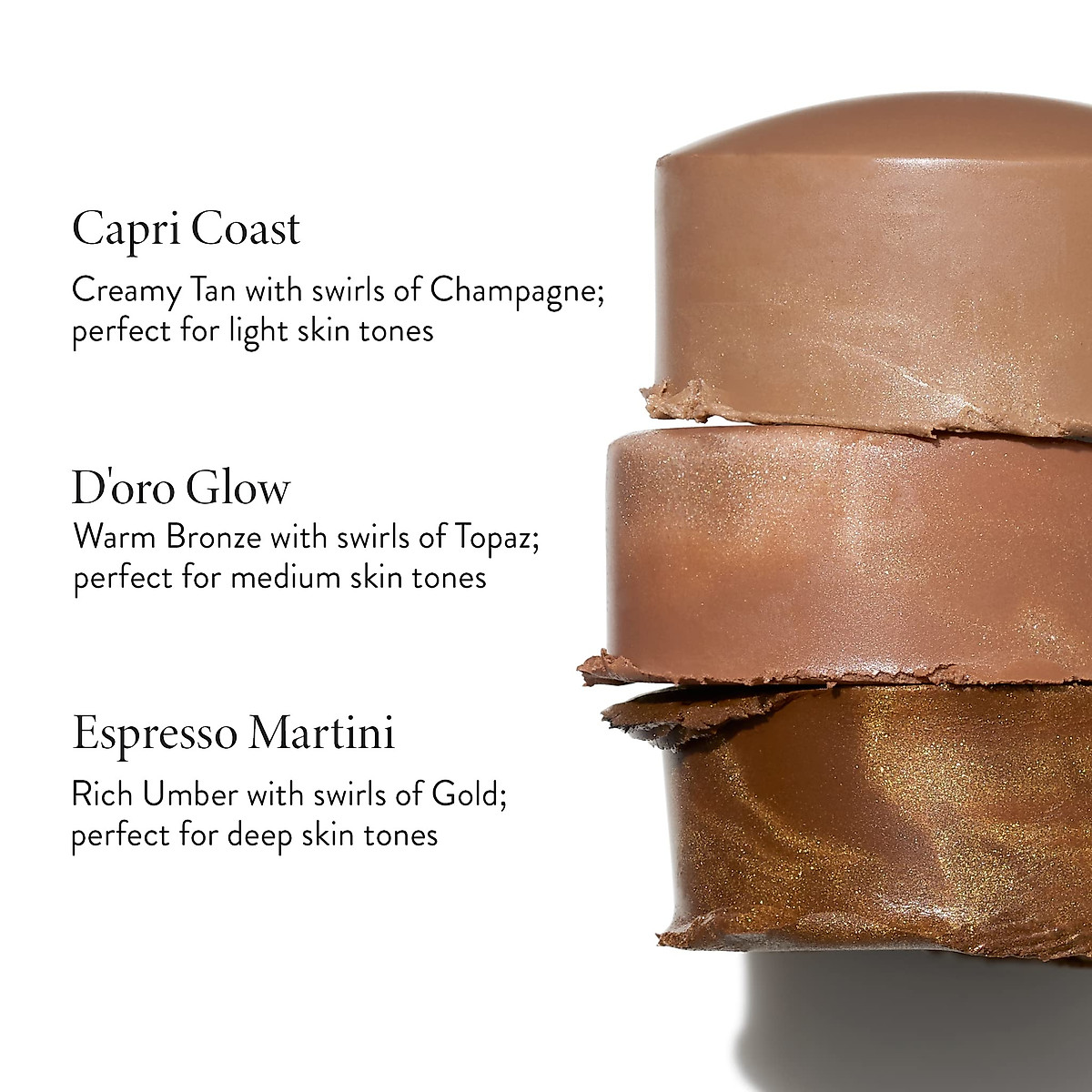 LAURA GELLER NEW YORK Italian Marble Bronzer Makeup Stick | Cream Finish Marbleized Contour for Natural Glow, Capri Coast