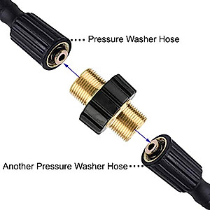 Tool Daily Pressure Washer Adapter Set, M22 to 3/8 Inch Quick Connect, 3/4 Inch to Quick Disconnect, Male M22 Hose Adapter, 9-Pack