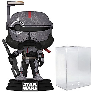 POP Star Wars: Bad Batch - Crosshair Funko ! Vinyl Figure (Bundled with Compatible Box Protector Case), 3.75 inches, Multicolored
