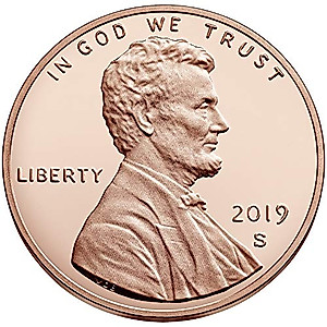 2019 Various Mint Marks Lincoln Shield 2019 S,P,D Lincoln Shield Cents S Proof and P,D Uncirculated All 3 Coins Uncirculated