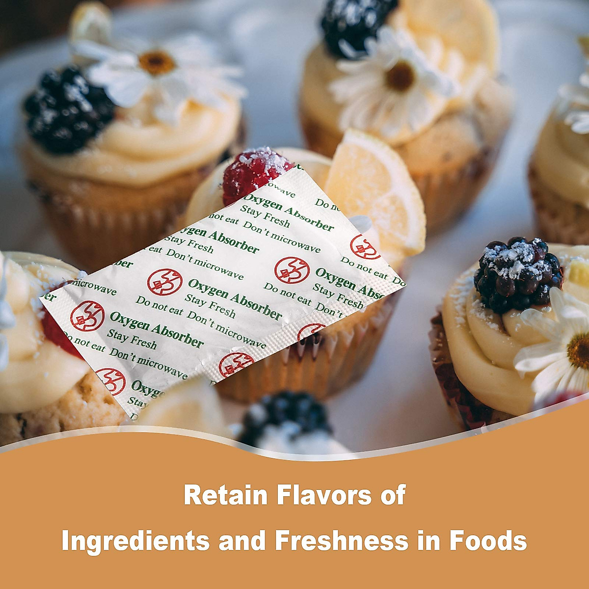 WVacFre 3000cc(30Packets) Oxygen Absorbers Packets for Food,Food Grade Oxygen Absorbers for Food Storage.