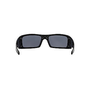 Oakley GASCAN OO9014 Sunglasses for Men + Vision Group Accessories Bundle (Polished Black/Grey (03-471), 60, Millimeters)