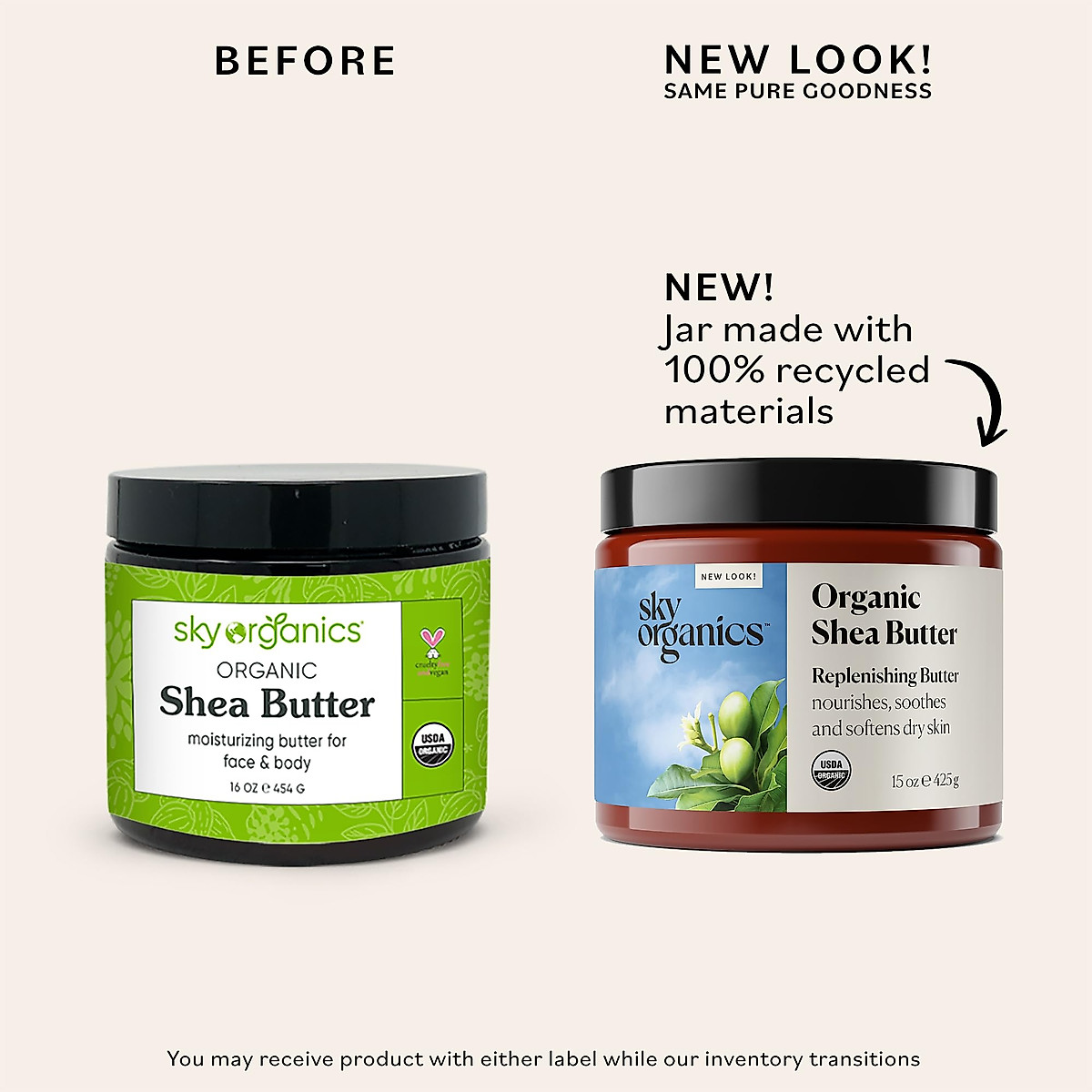 Sky Organics - Organic Shea Butter, 15 oz - Nourishes, Soothes, and Softens Dry Skin - Raw & Undefined - Essential Fatty Acids & Antioxidants - Natural, Vegan & Cruelty Free - Skin Care & Self Care