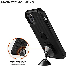 Rokform - Adjustable Magnetic Car Mount, 360 Degree Swivel with 3M VHB Tape, Cell Phone Holder, Aluminum Dashboard Phone Mount Stand for Truck Car & Van (Black)