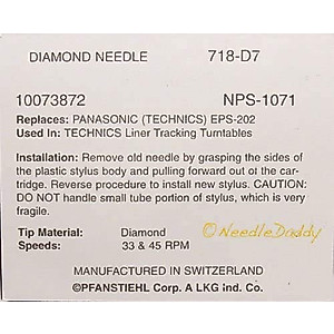 TURNTABLE NEEDLE STYLUS FITS Technics EPC-P53 EPCP53 P-22 P22 P-23 718 AMBER