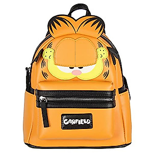 INTIMO Nickelodeon Classic Comic Character Face Garfield Zippered Mini Backpack Bag