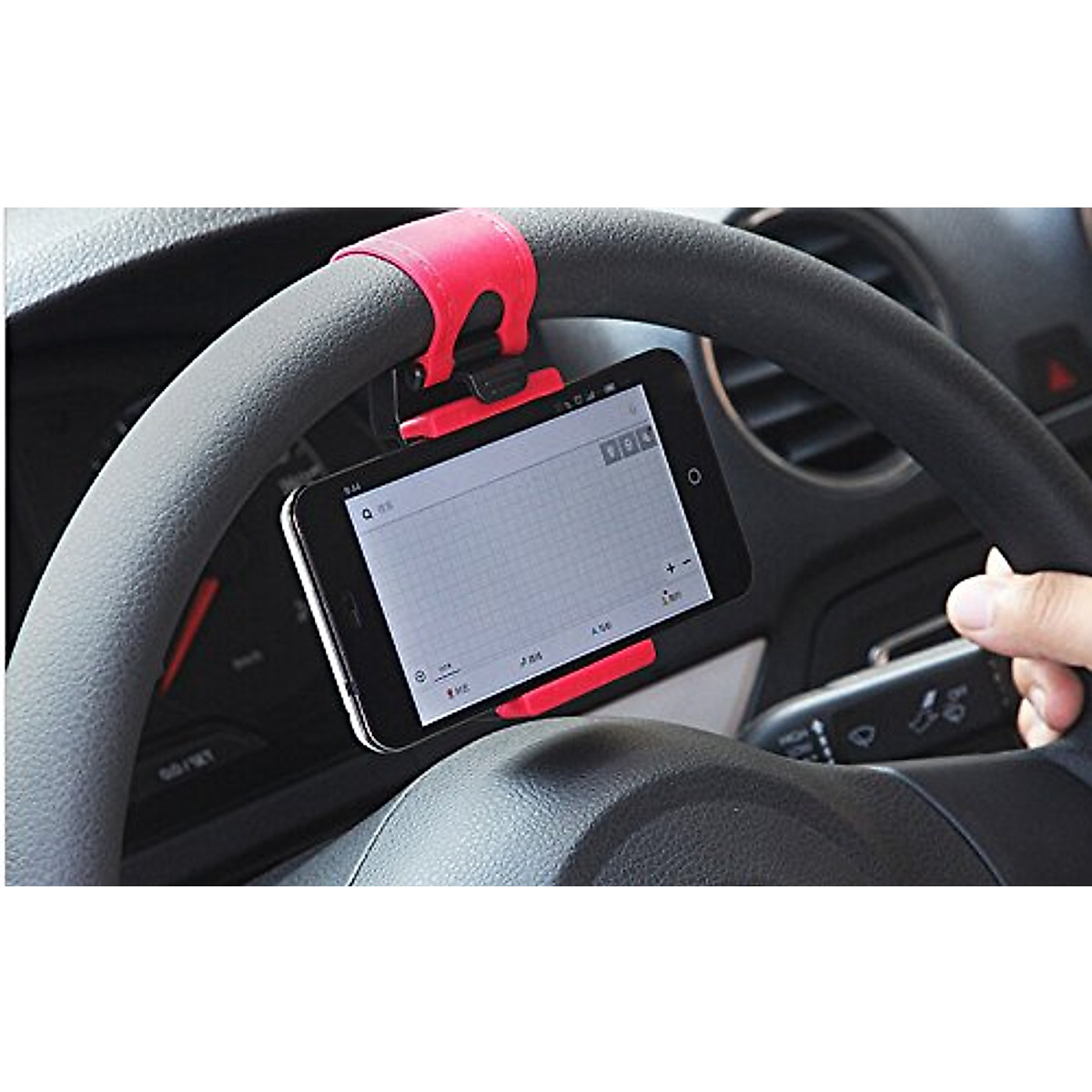 JessicaAlba Car Steering Wheel Mount Holder Rubber Band For iPhone iPod MP4 GPS Accessories