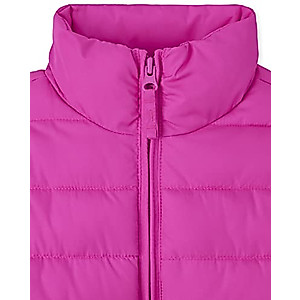 The Children's Place Girls' Medium Weight Puffer Jacket, Wind, Water-Resistant, Enchanted Pink, Small (5/6)