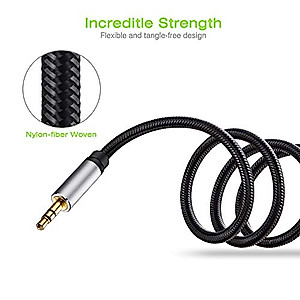 Jelly Tang Audio Extension Cable 25Ft,Audio Auxiliary Stereo Extension Audio Cable 3.5mm Stereo Jack Male to Female, Stereo Jack Cord for Phones, Headphones, Speakers, Tablets, PCs and More(25Ft/8M)