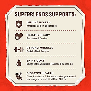 Stella & Chewy's SuperBlends Raw Blend Wholesome Grains Grass-Fed Beef, Beef Liver & Lamb Recipe with Superfoods, 3.25 lb. Bag