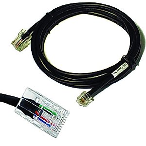 APG Printer Interface Cable | CD-101A | Cable for Cash Drawer to Printer Connection | 1 x RJ-12 Male - 1 x RJ-45 Male | Connects to EPSON and Star Printers