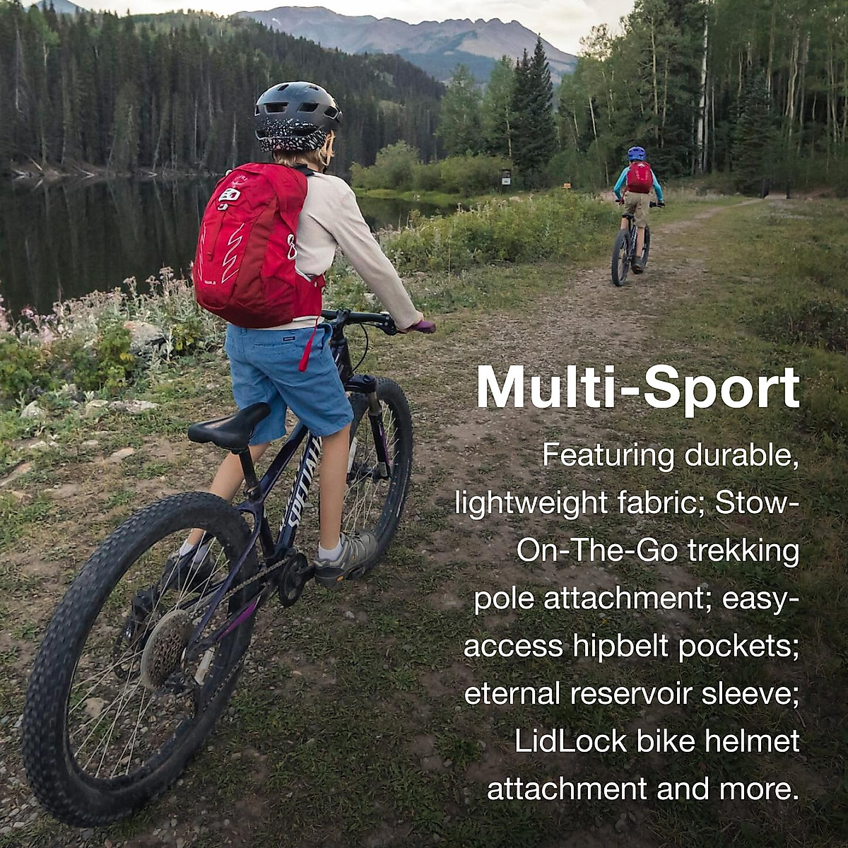 Osprey Tempest Jr Girl's Hiking Backpack Jasper Green, One Size