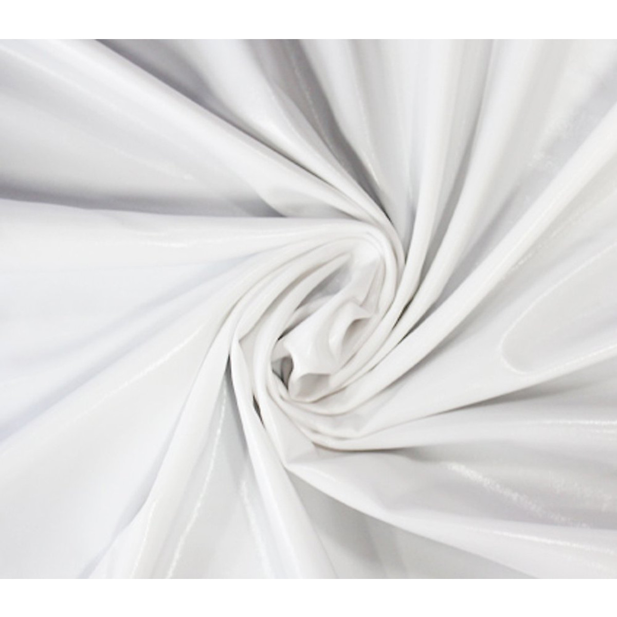 Spandex Fabric Metallic White / 60" Wide/Sold by The Yard