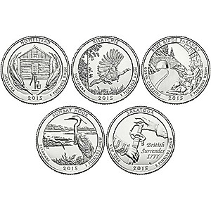 2015 P, D BU National Parks Quarters - 10 coin Set Uncirculated