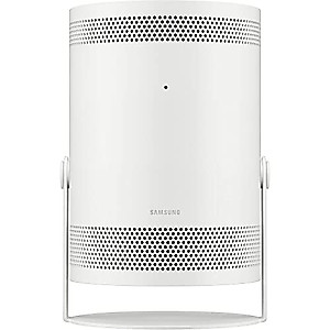 Samsung The Freestyle 550-Lumen Full HD HDR Smart Projector Big Screen Experience with Premium 360 Sound (SP-LSP3BLAXZA) + HDMI Cable + Cable Straps + Cleaning Kit + More