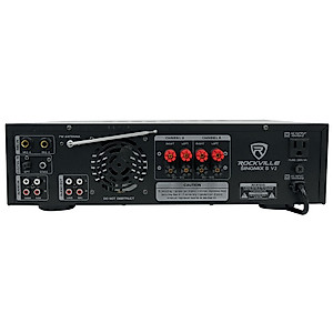 RockvilIe SingMix 5 2000w Professional DJ Amplifier w/Bluetooth/Echo
