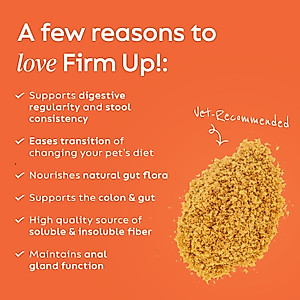 Diggin' Your Dog – Firm Up Pumpkin for Dogs & Cats – Fiber Supplement with Pumpkin & Apple Fiber for Cat & Dog Digestive Support – Made in USA, 1 oz