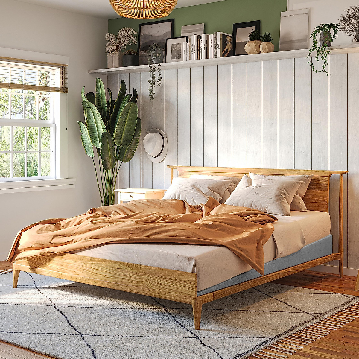 Avana Mattress Elevator with Polycotton Covers - Under Bed 7-Inch Incline Foam Lift, Multiple Colors, King Size