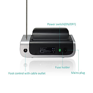 COXO Implant Motor,Rotary tool kit with foot pedal, 5 inch Touch Screen, 80 N.cm Torque,Use for Marking, Pilot drilling,Template drilling,Thread cutting...