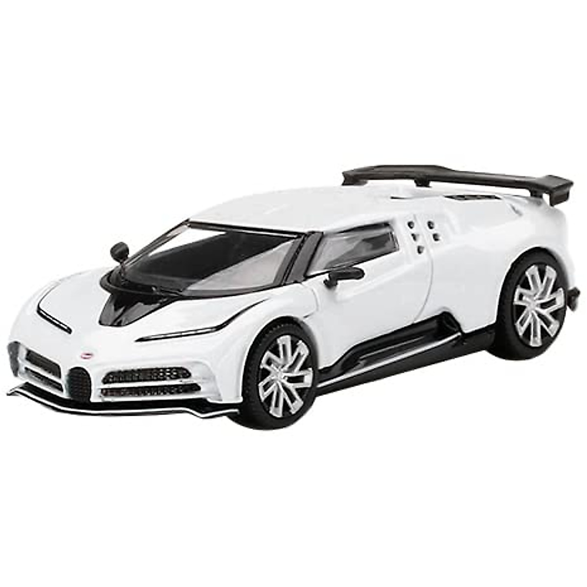 Truescale Miniatures Bugatti Centodieci White with Black Accents Limited Edition 1/64 Diecast Model Car by True Scale MGT00337