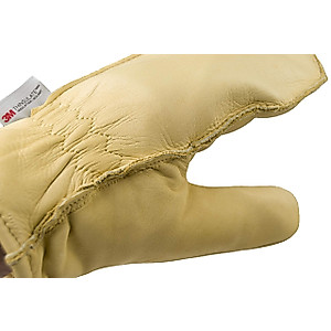 Illinois Glove Company Winter 3M Thinsulate™ Lined Premium Leather Chopper Mittens Style 501 (2X-Large)