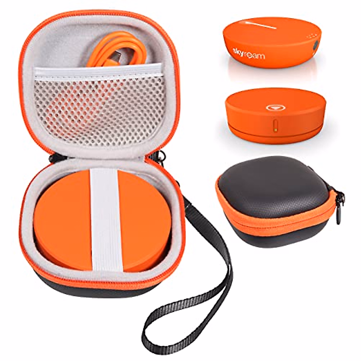 CaseSack Travel case for Skyroam Solis, Solis Lite, Solis X, WiFi Smartspot, Mobile Hotspot, Power Bank, Global SIM-Free 4G LTE